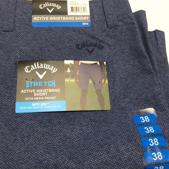 Callaway | Shorts | Callaway Men Golf Shorts 38w Peacoat Blue Optidri ...